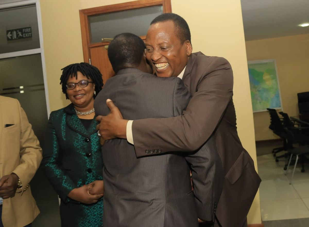 Onyonka reunites with Raila at Capitol Hill