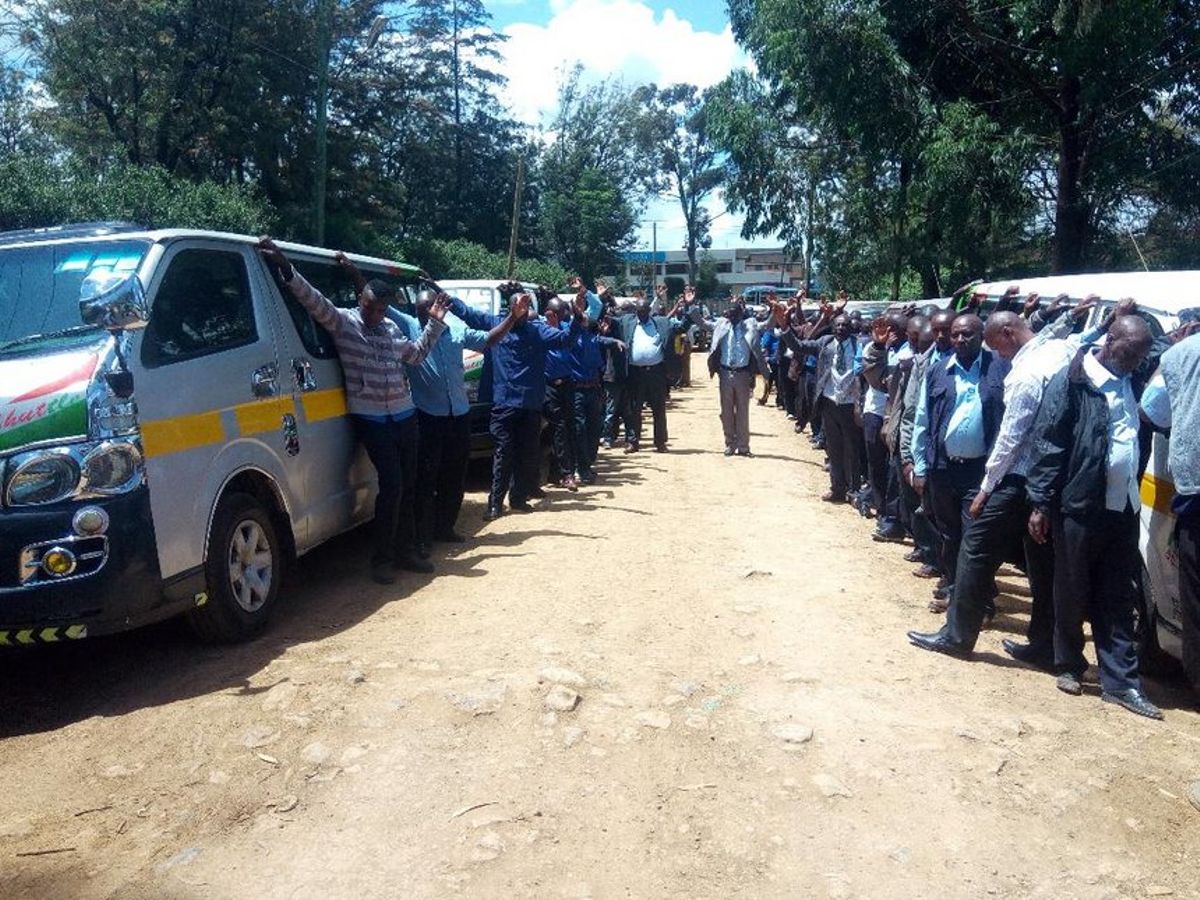 North Rift drivers hold prayers
