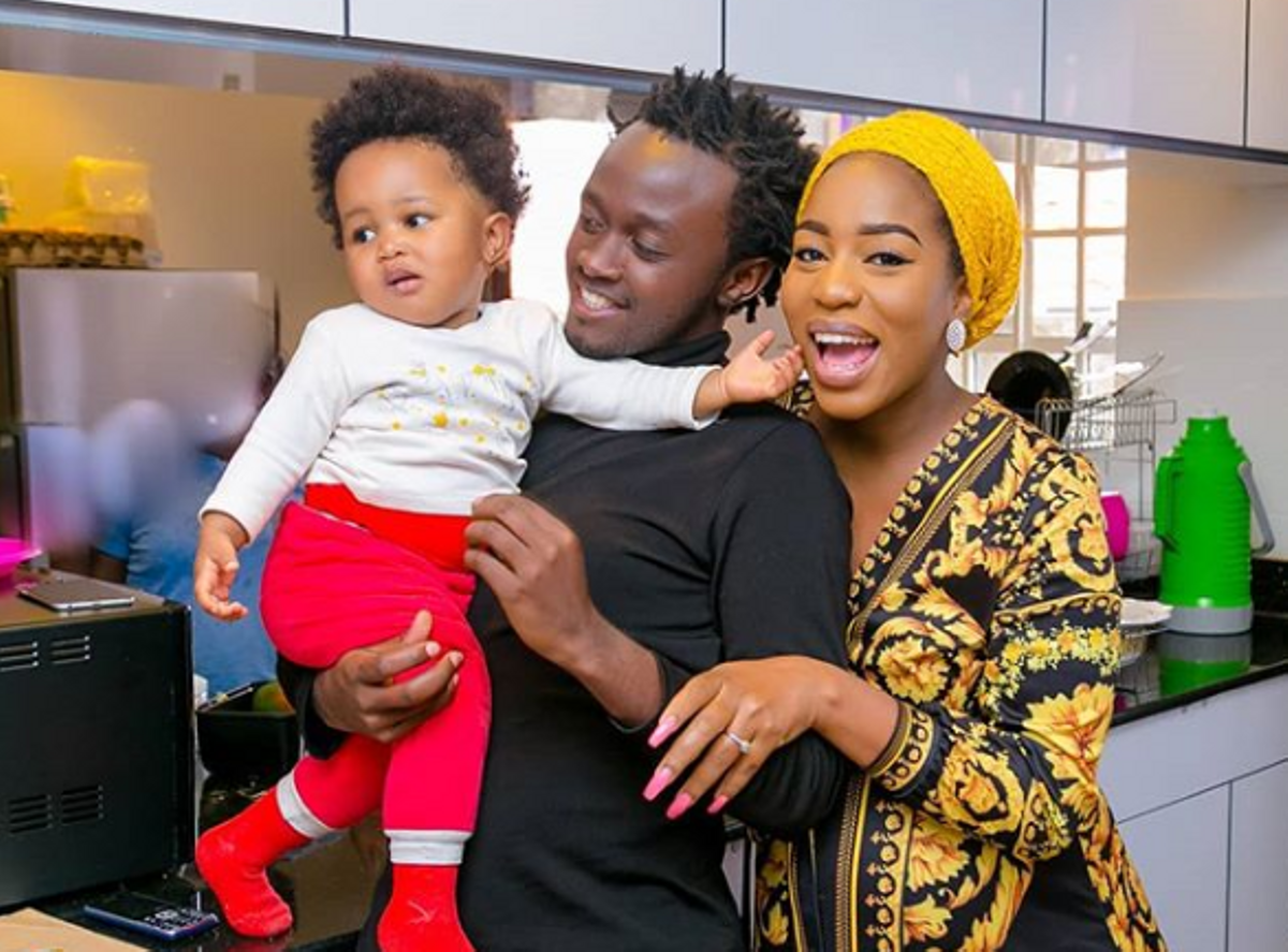 Bahati, Diana unveil their son's face