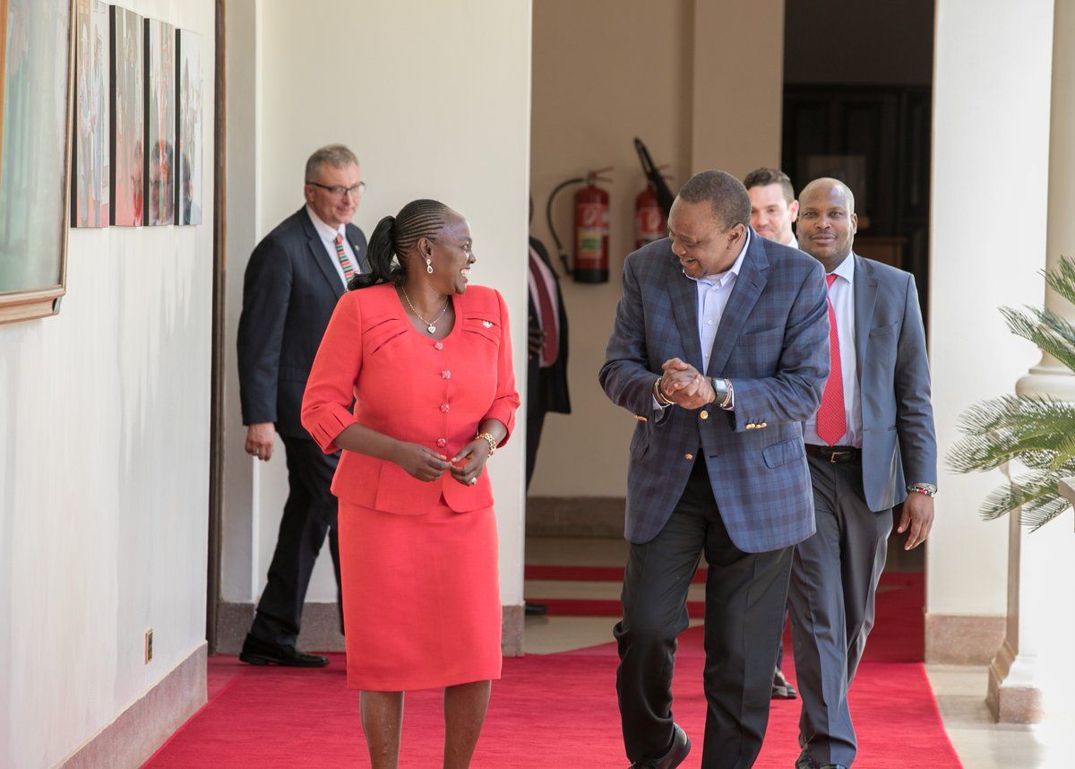 Uhuru meets Kenyan-born Australian Senator Gichuhi