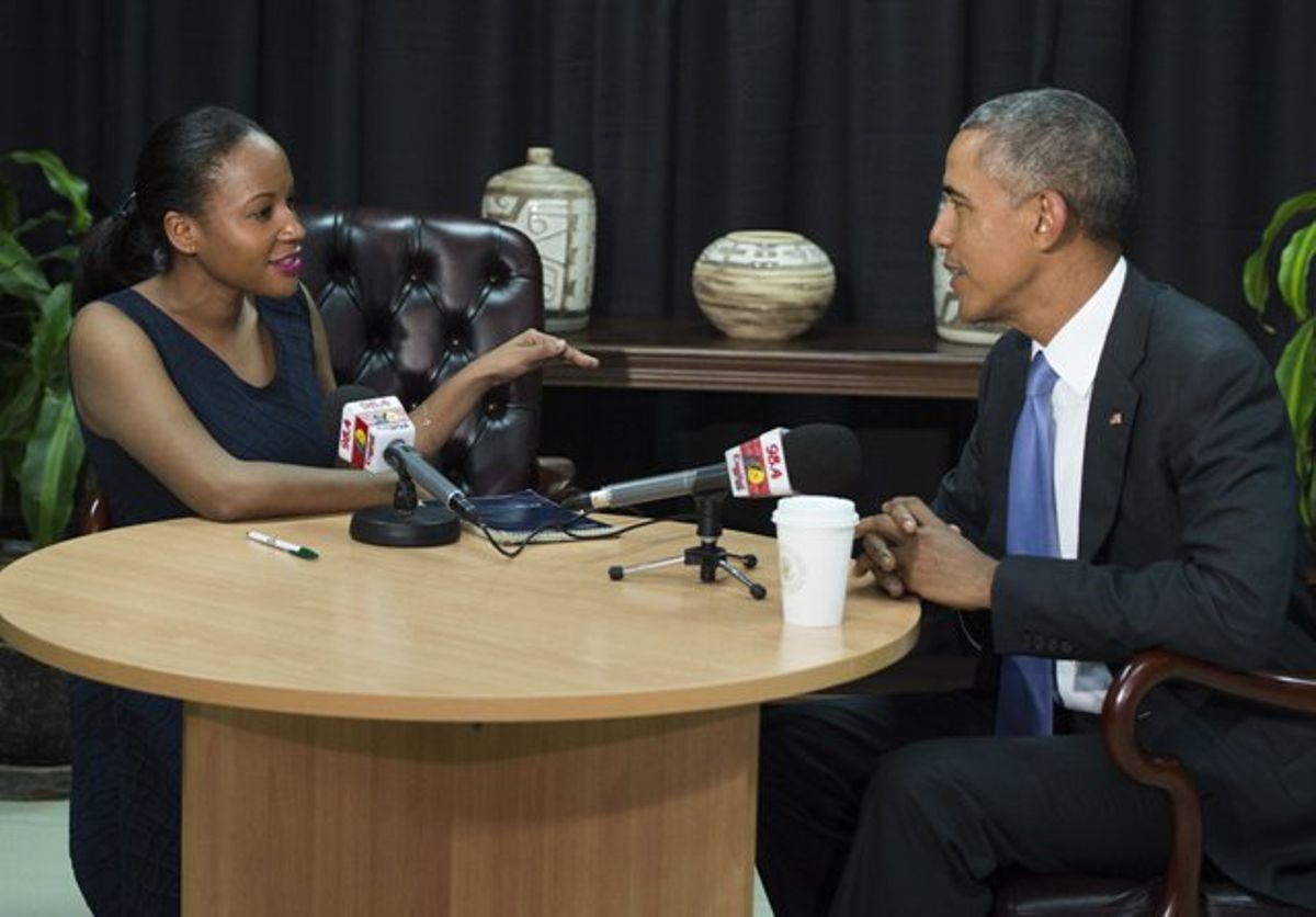 How Olive Burrows earned interview with President Obama in 2015