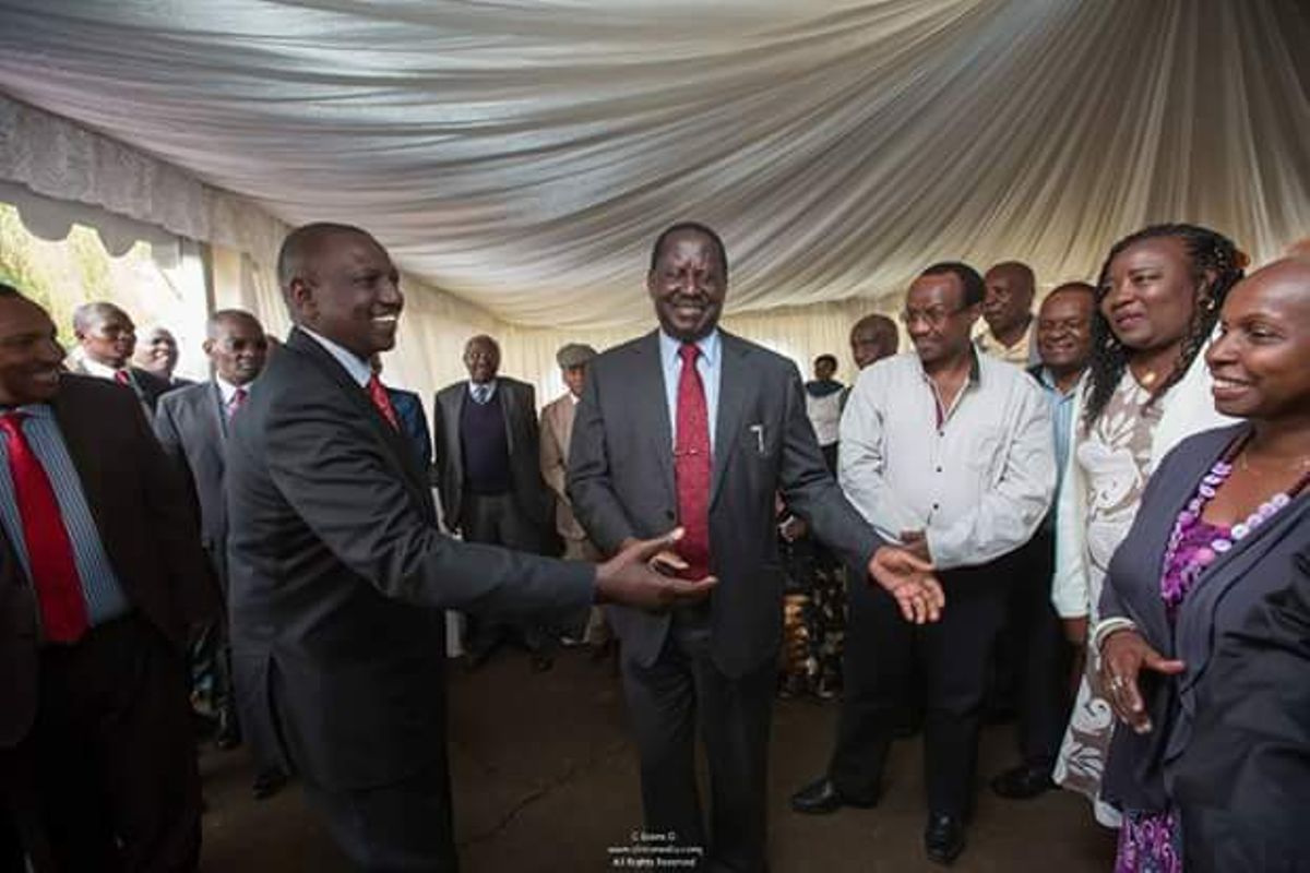 What Odinga said after meeting DP Ruto