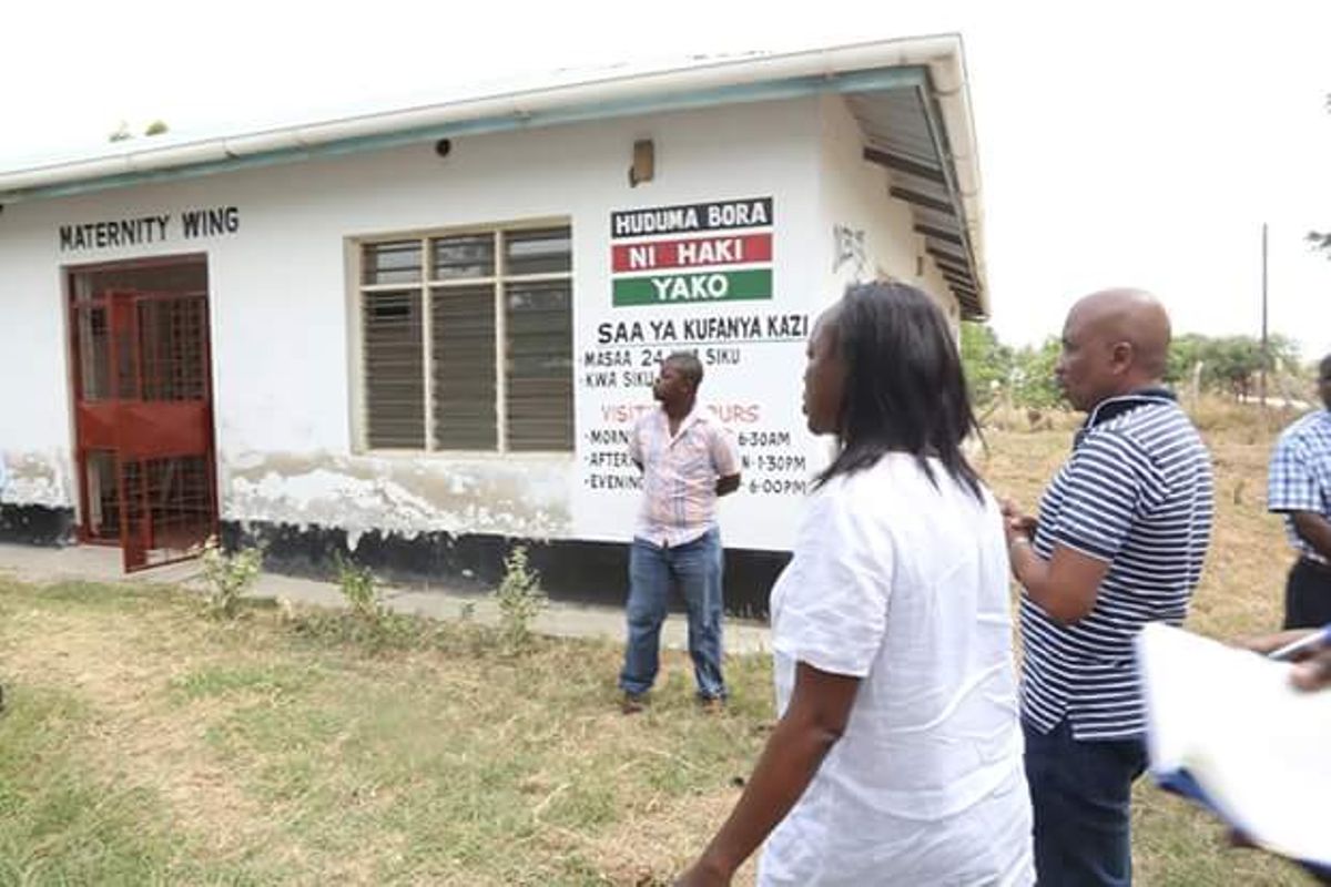 Hazel Koitaba conducts situation analysis in Likoni health facilities