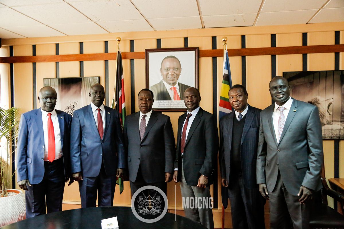 Matiang'i meets powerful South Sudan delegation at Harambee House