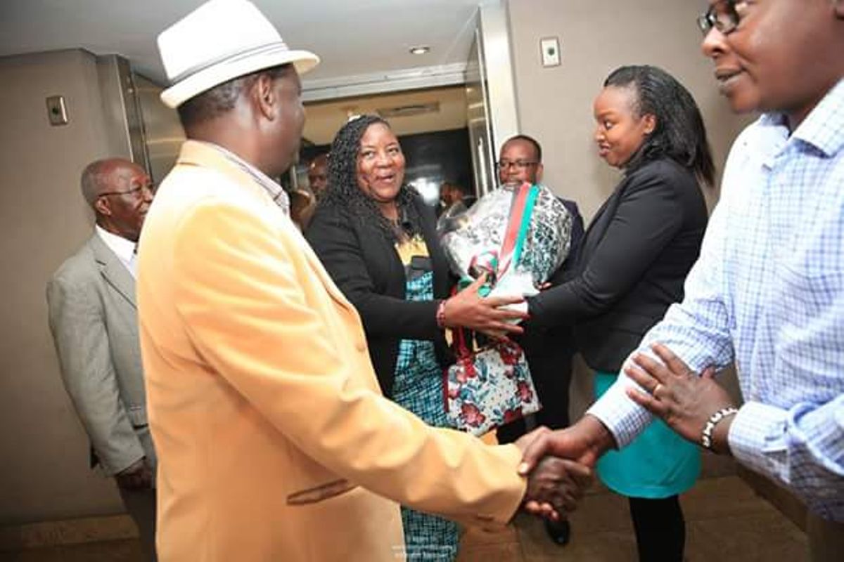 How Odinga was received in South Africa