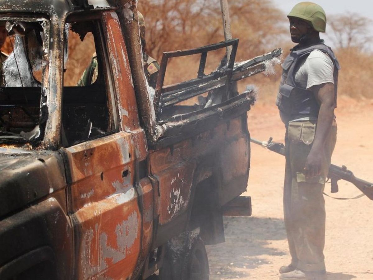 Eight security officers killed in IED attack