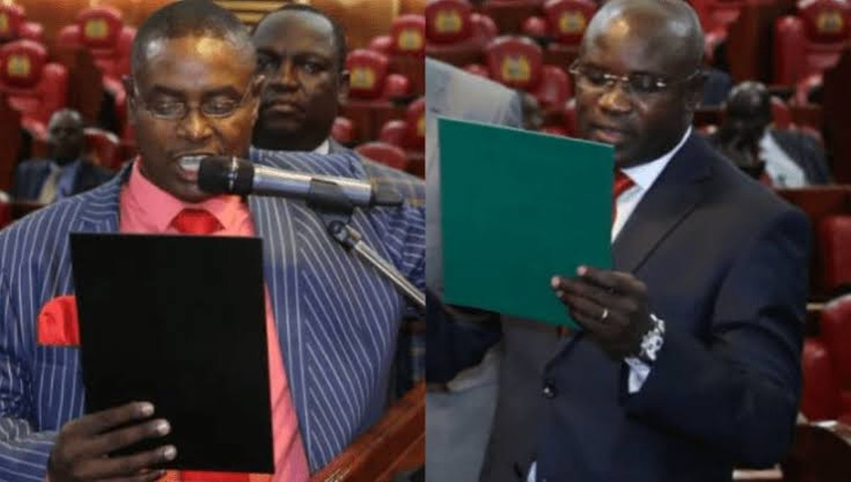 Mawathe, David Ochieng sworn-in as members of parliament