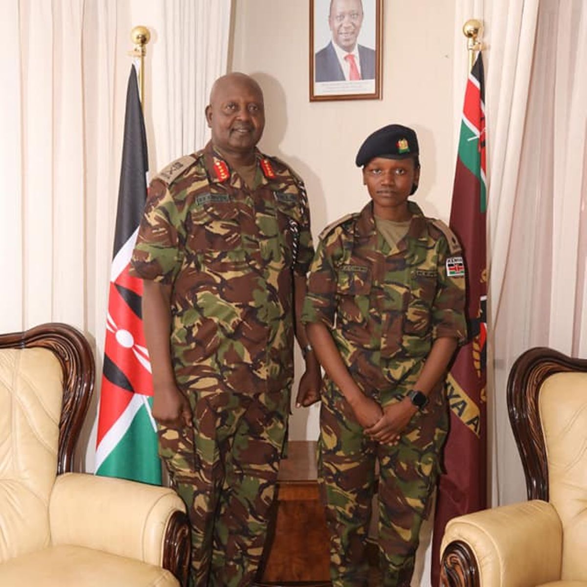 Army Commander General Raria hosts Kenya's best Cadets from London's RMA