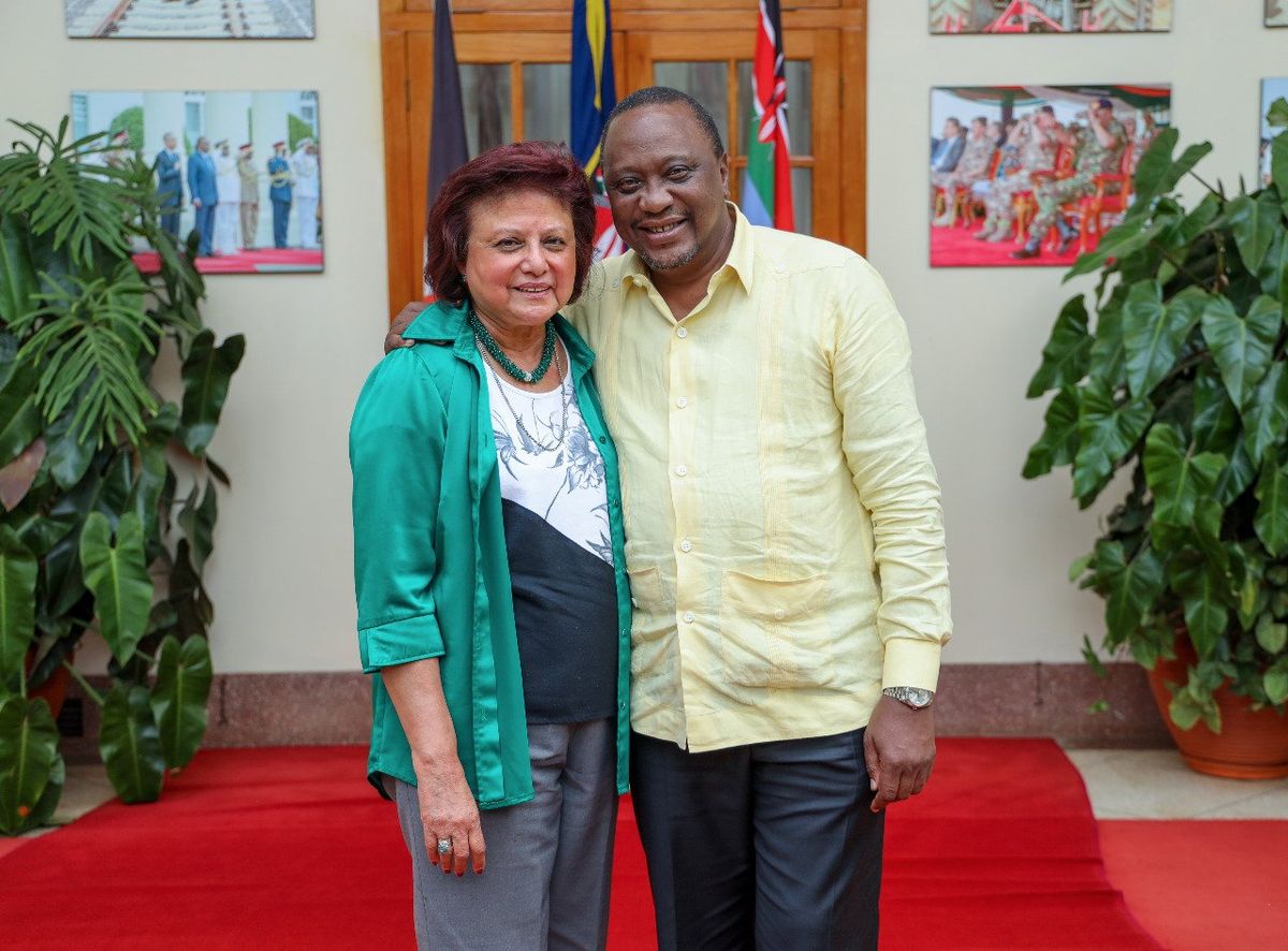 Uhuru meets his former History teacher at State House, 35 years later
