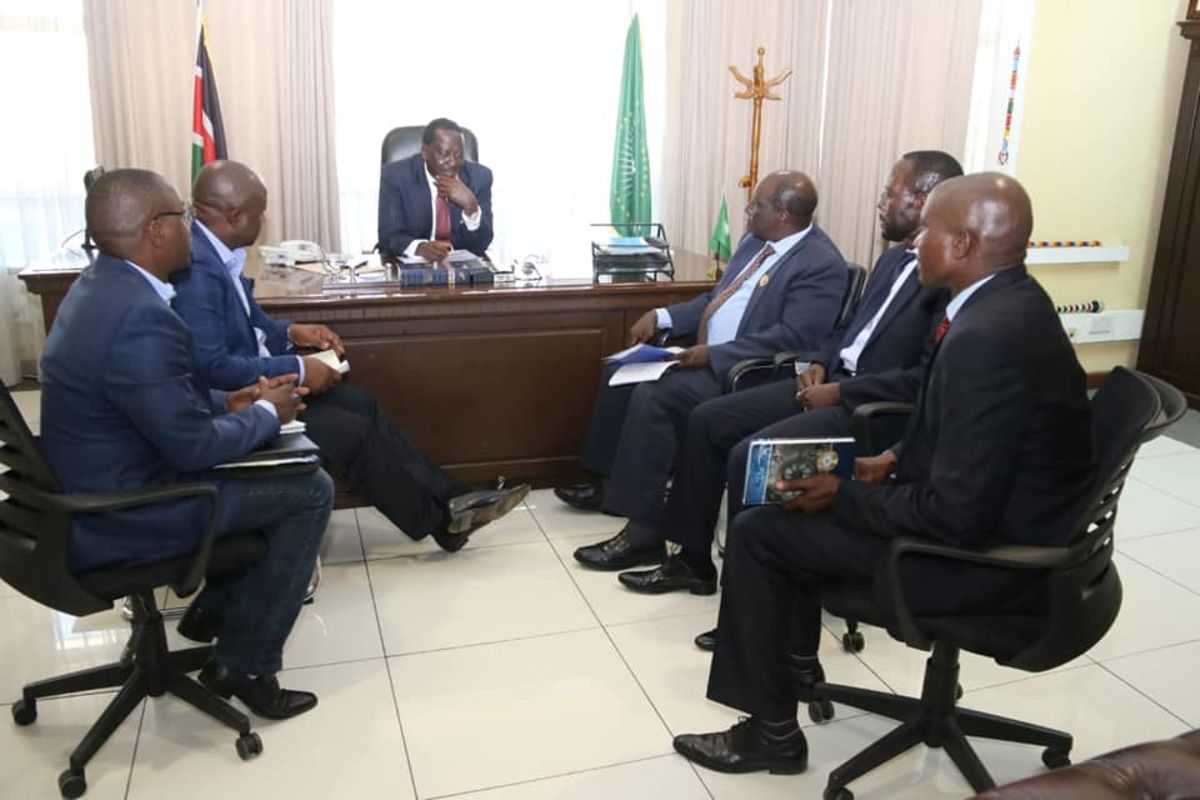 Nyong'o and other Nyanza leaders meet Raila at Capital Hill