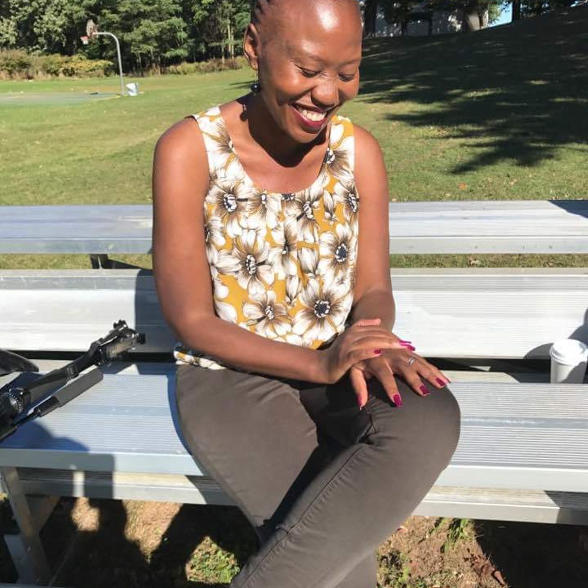 Akombe is having a good time in New York - PHOTOS
