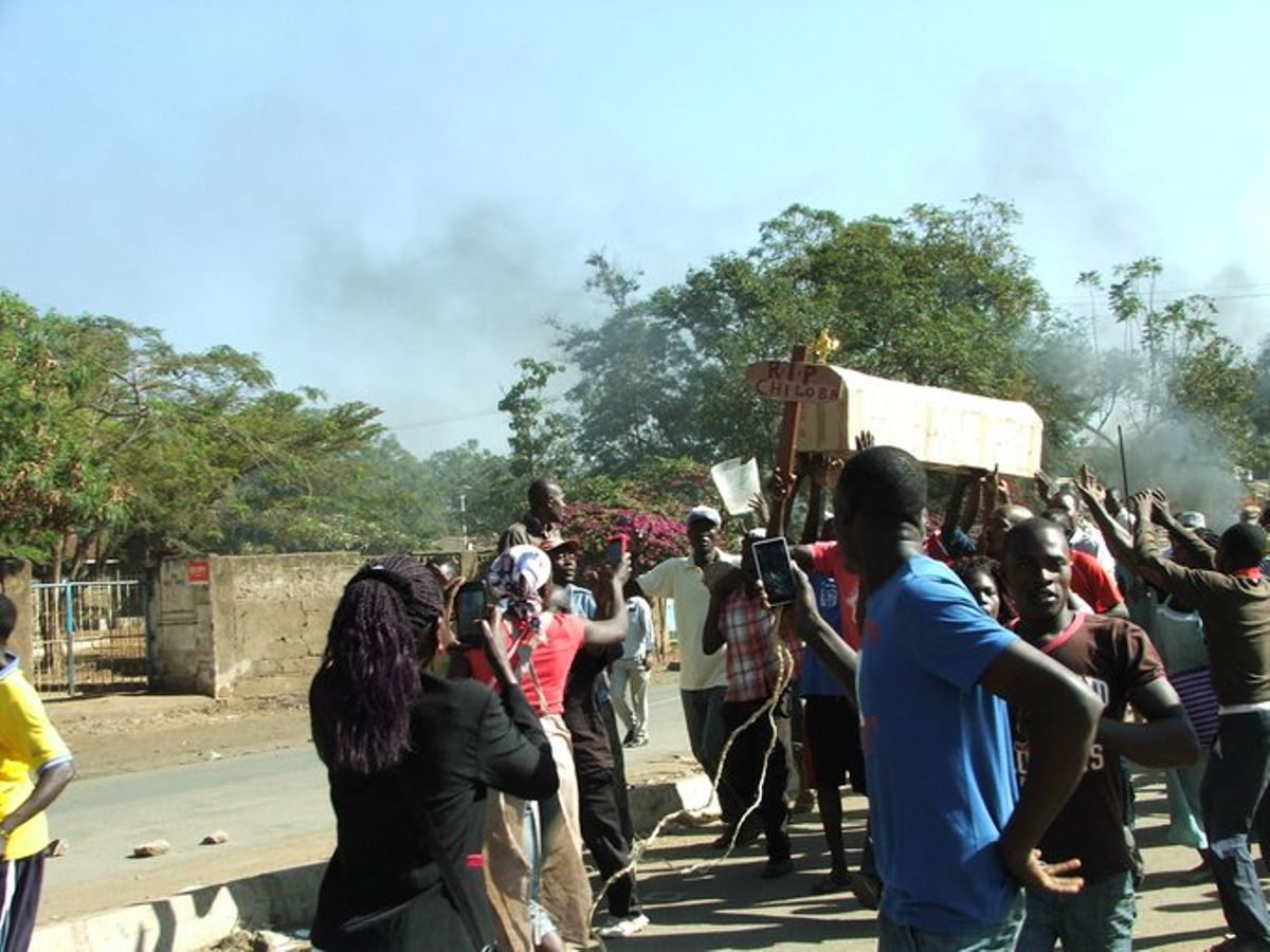 Kisumu senator, MP lead protesters in anti-IEBC