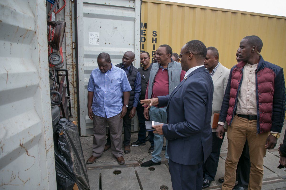 Uhuru makes impromptu visit to Embakasi ICD