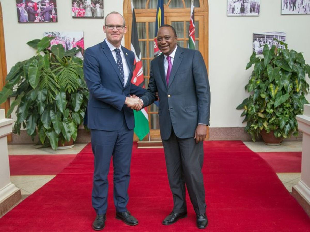 Uhuru meets Ireland Foreign Minister for bilateral relations