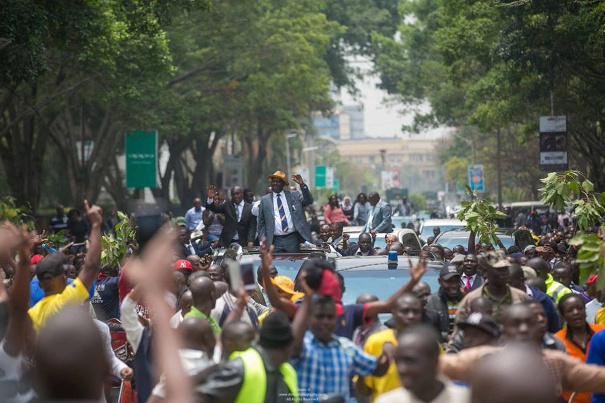 How Raila, supporters celebrated Supreme Court's verdict, Friday [PHOTOS]