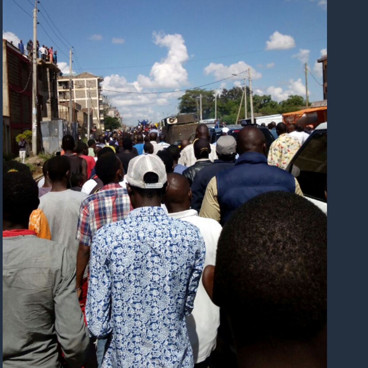 How Raila arrived at the Jacaranda grounds