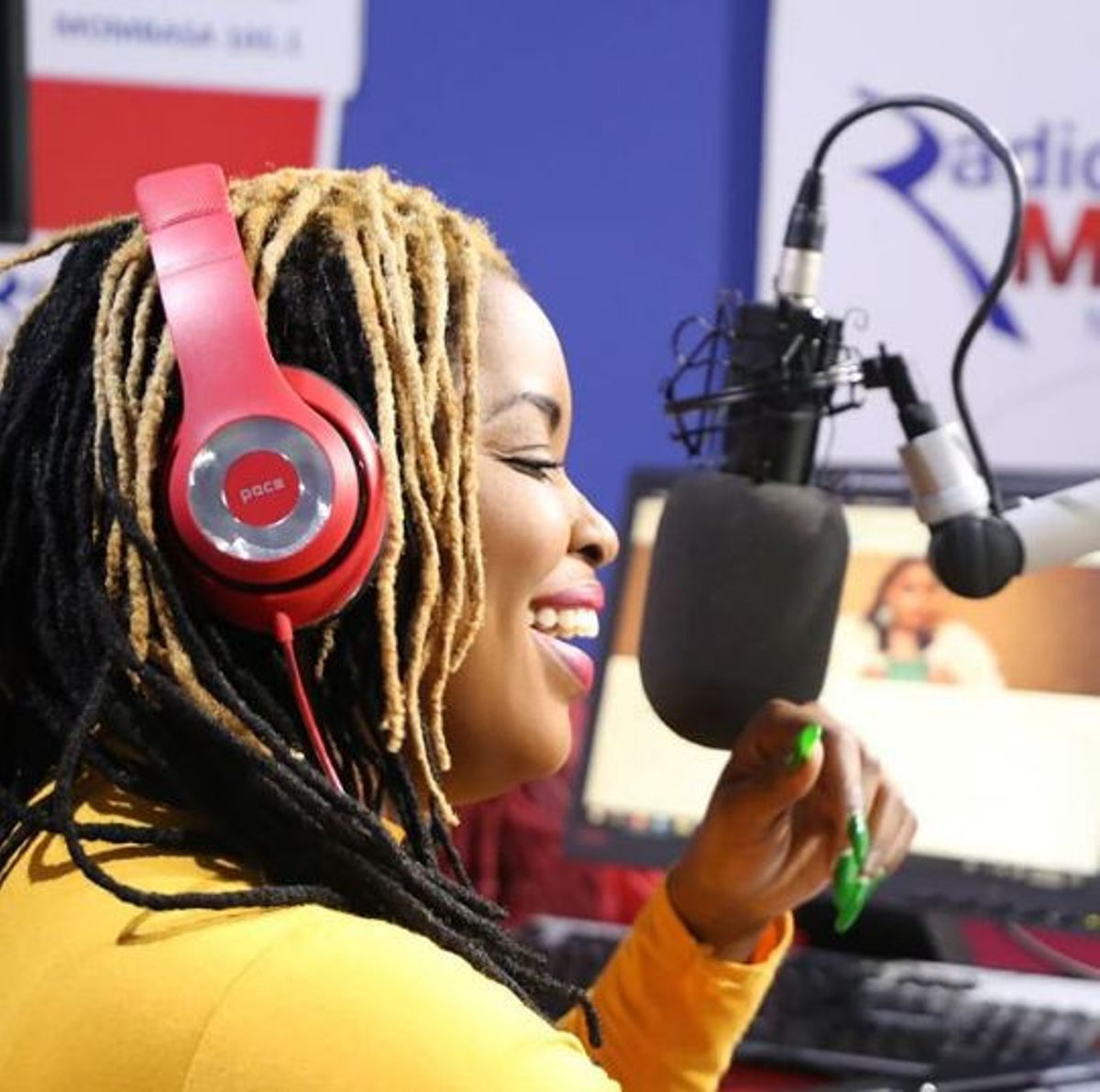 Radio queen Mwende Macharia shares photo with baby daddy