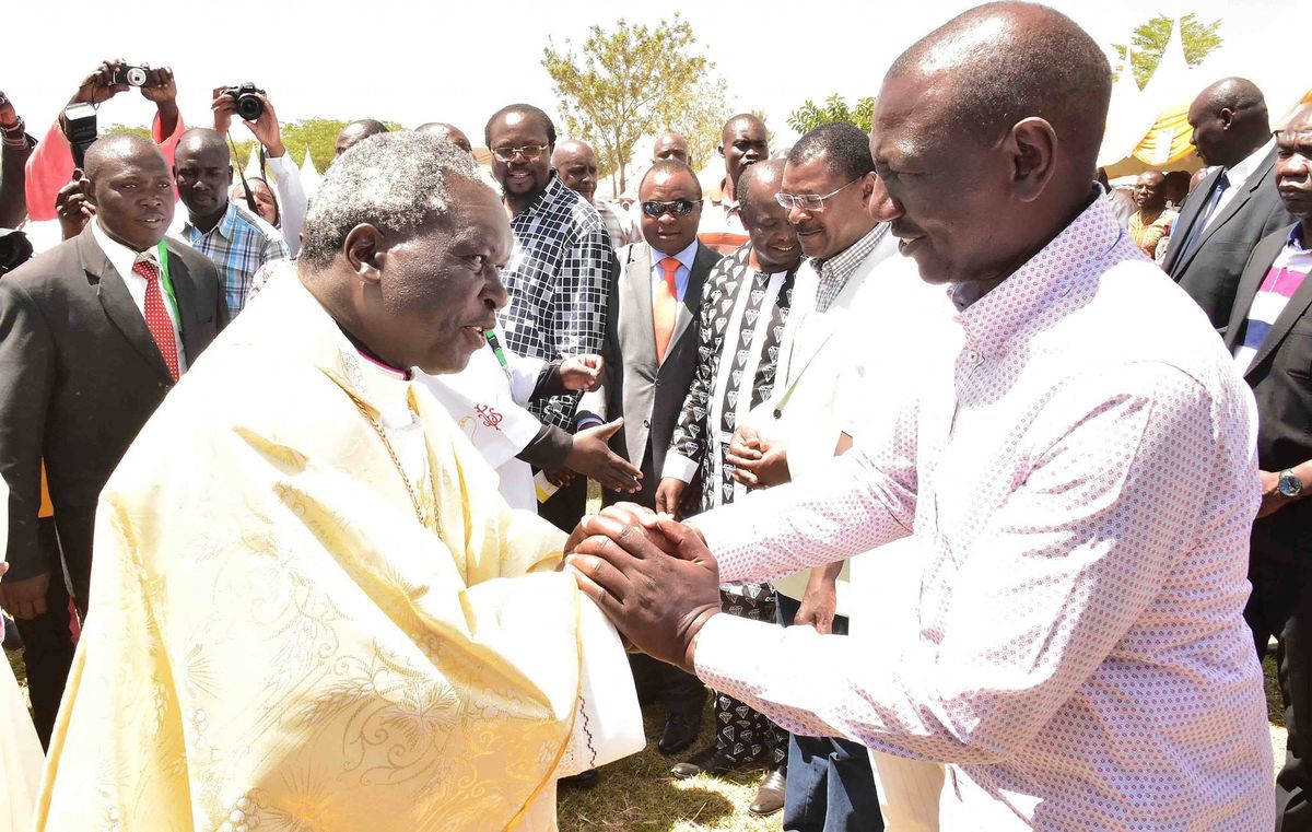 DP Ruto's gift to Kisumu Catholic Archbishop during his installation