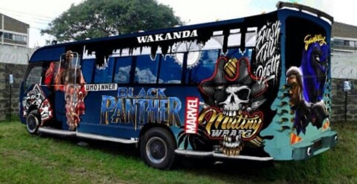 Black Panther matatu all Nairobians are talking about